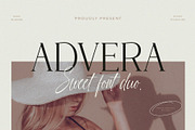 ADVERA || font duo, a Serif Font by ToniStudio