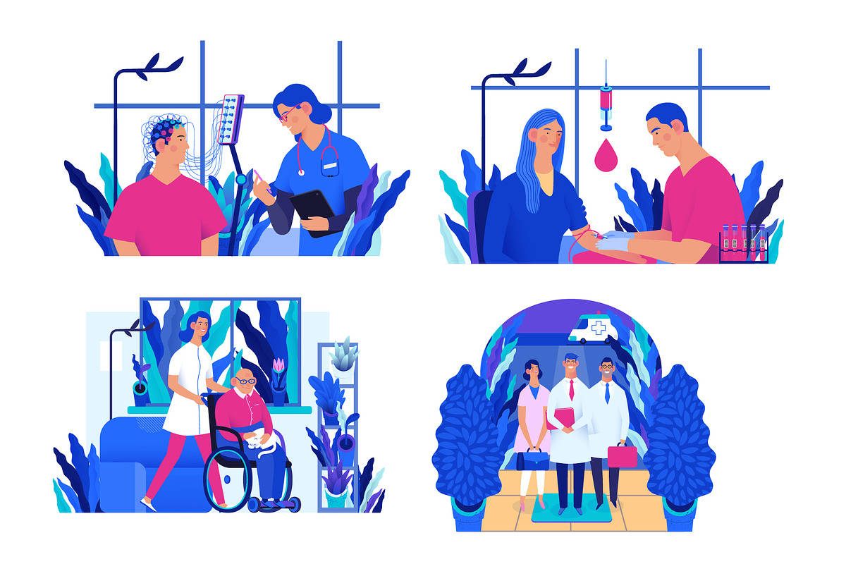 Part 1 Medical illustration, Color 2, a Healthcare Illustration by ...