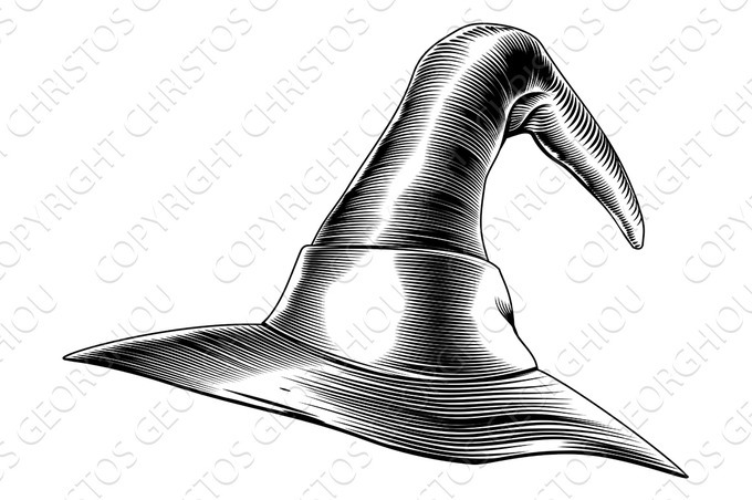 Vintage halloween witch hat, an Object Graphic by Christos Georghiou