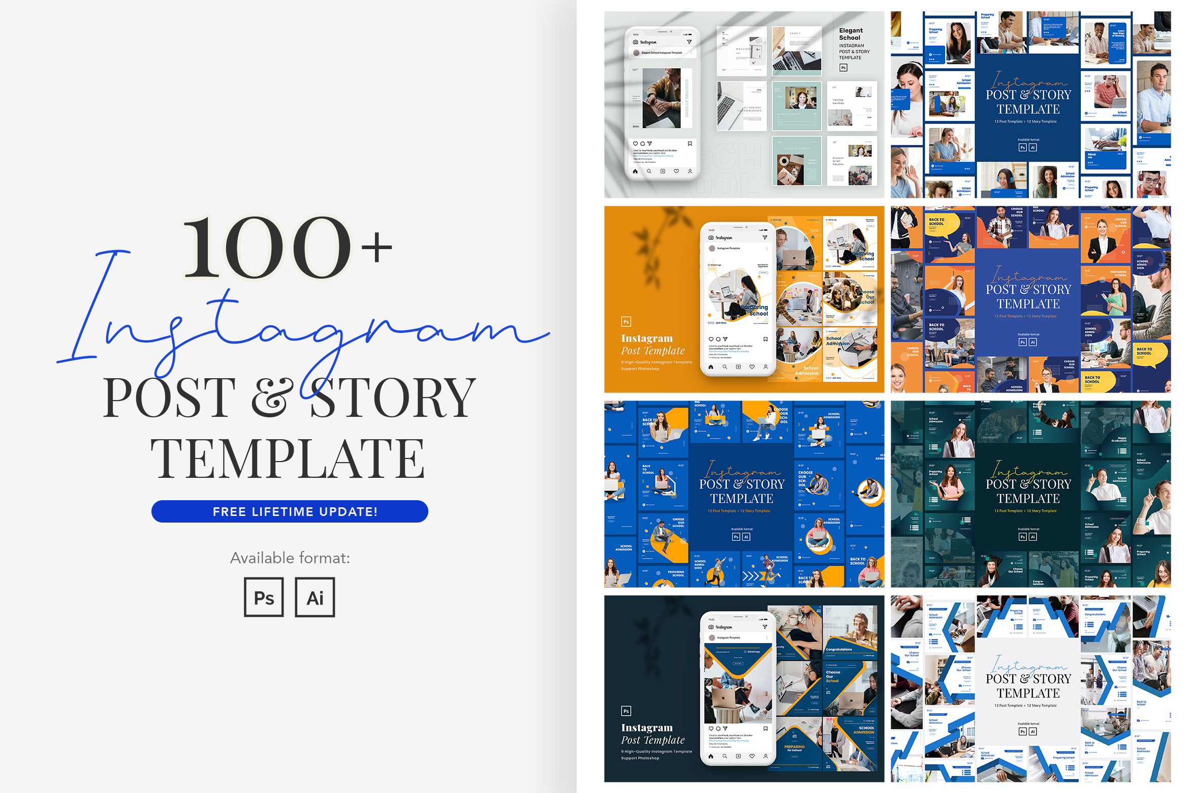 Bundle Education School Instagram, a Social Media Template by peterdraw