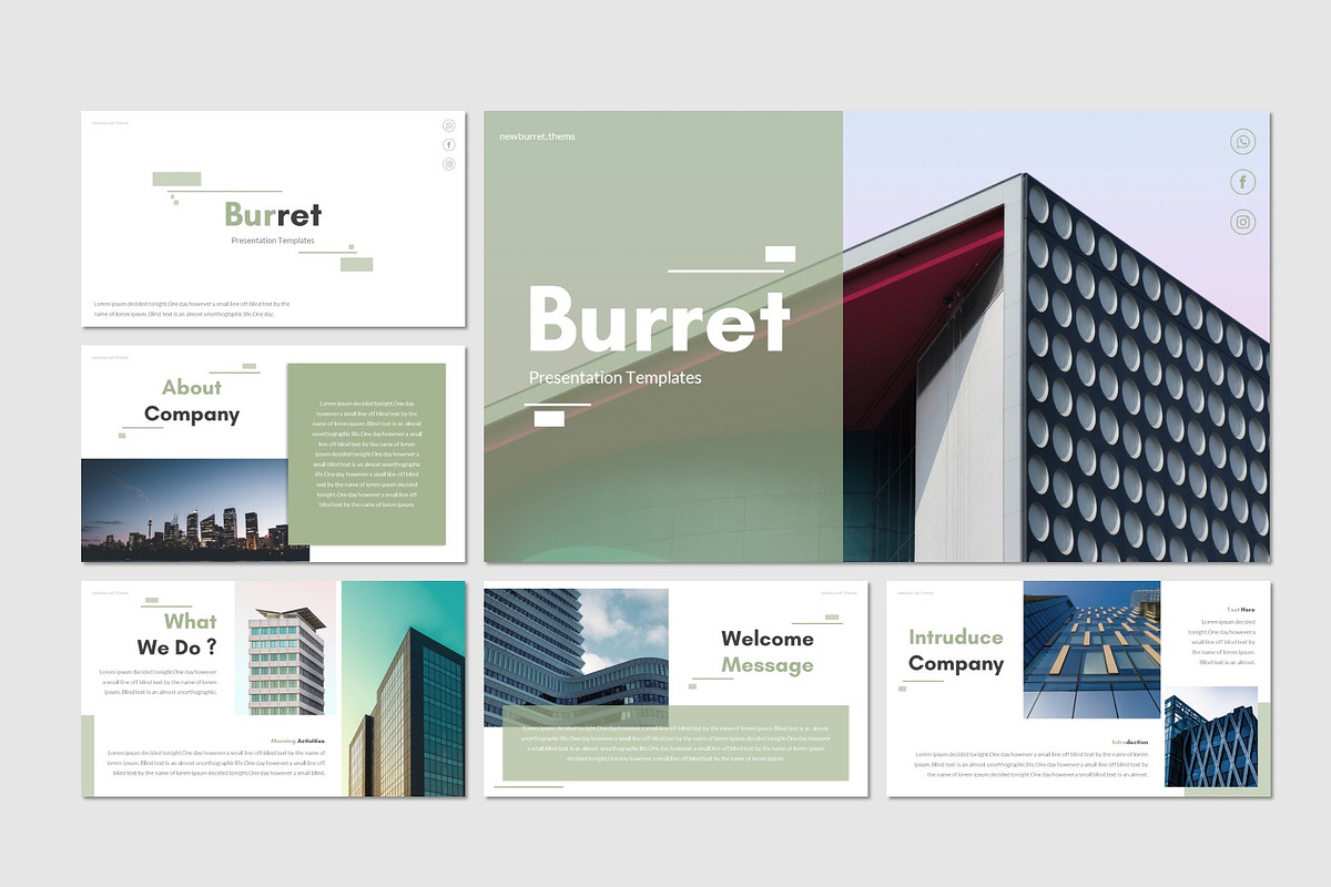 Burret - Powerpoint Template, a Presentation Template by inspirasign