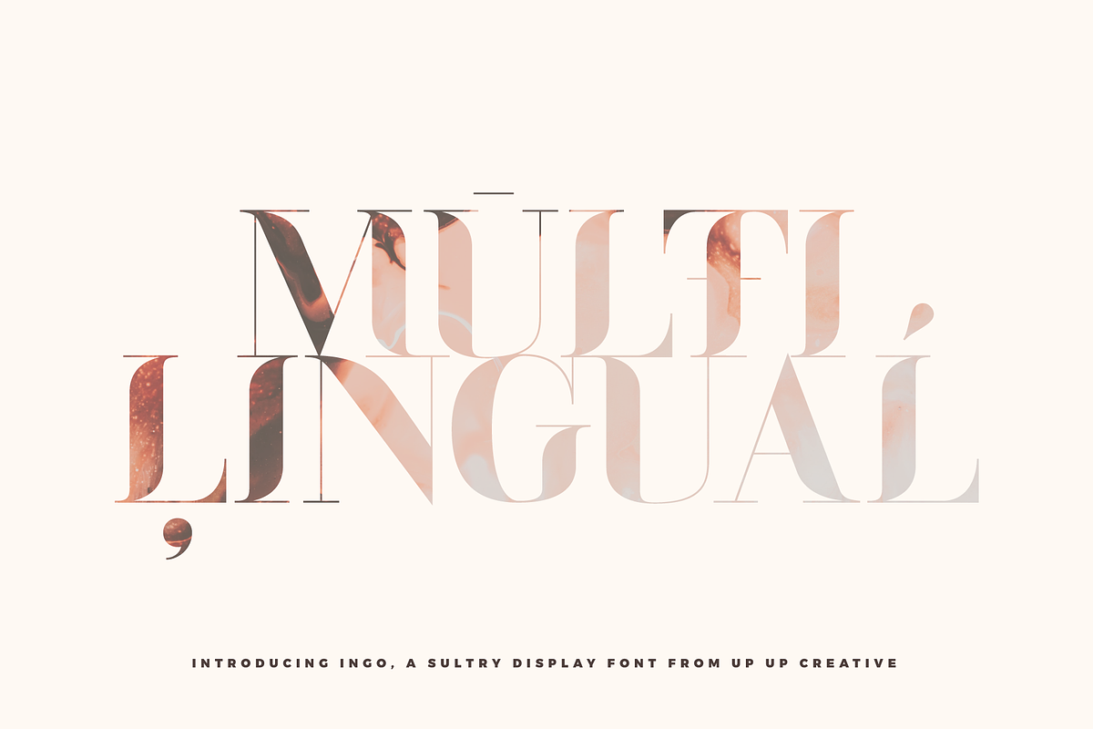 Ingo Display Font, a Sans Serif Font by Up Up Creative