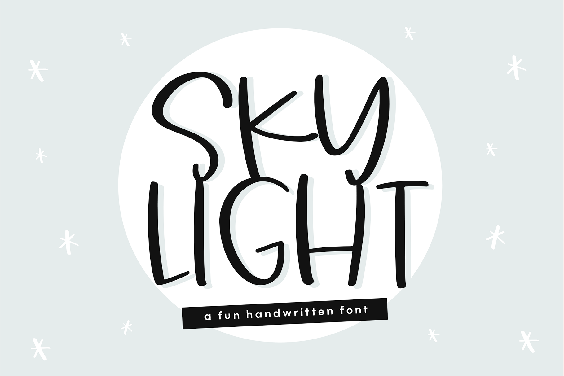 Sky Light | Quirky Handwritten Font, a Font by KA Designs