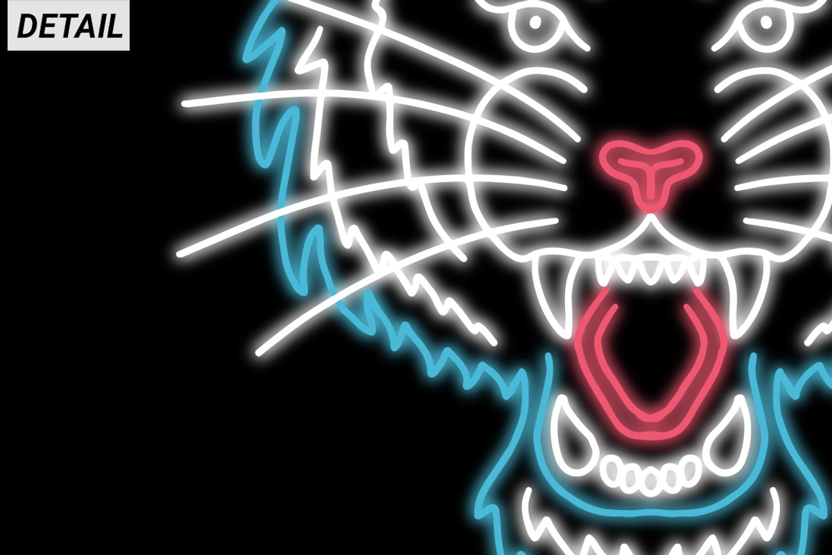 Set of neon light animals, an Illustration by cd-design.co