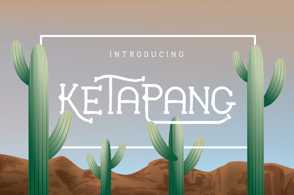 Ketapang, a Script Font by Fontdation