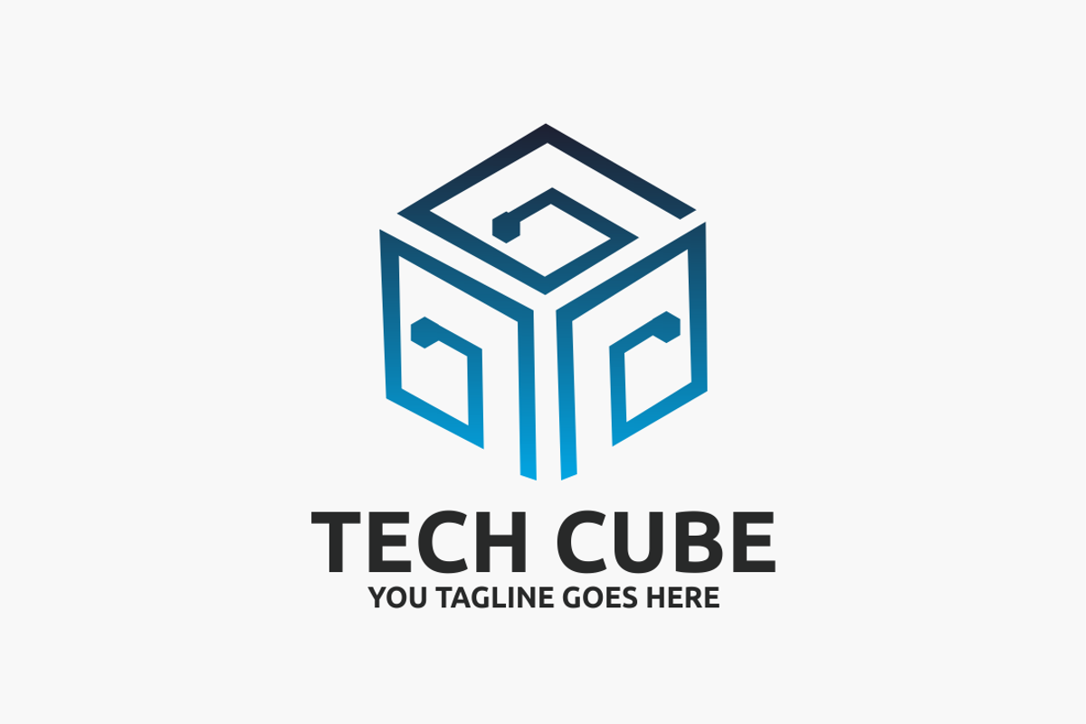 Tech Cube Logo, a Branding & Logo Template by Brandlogo