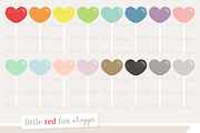 Heart Lollipop Clipart | Illustrations ~ Creative Market