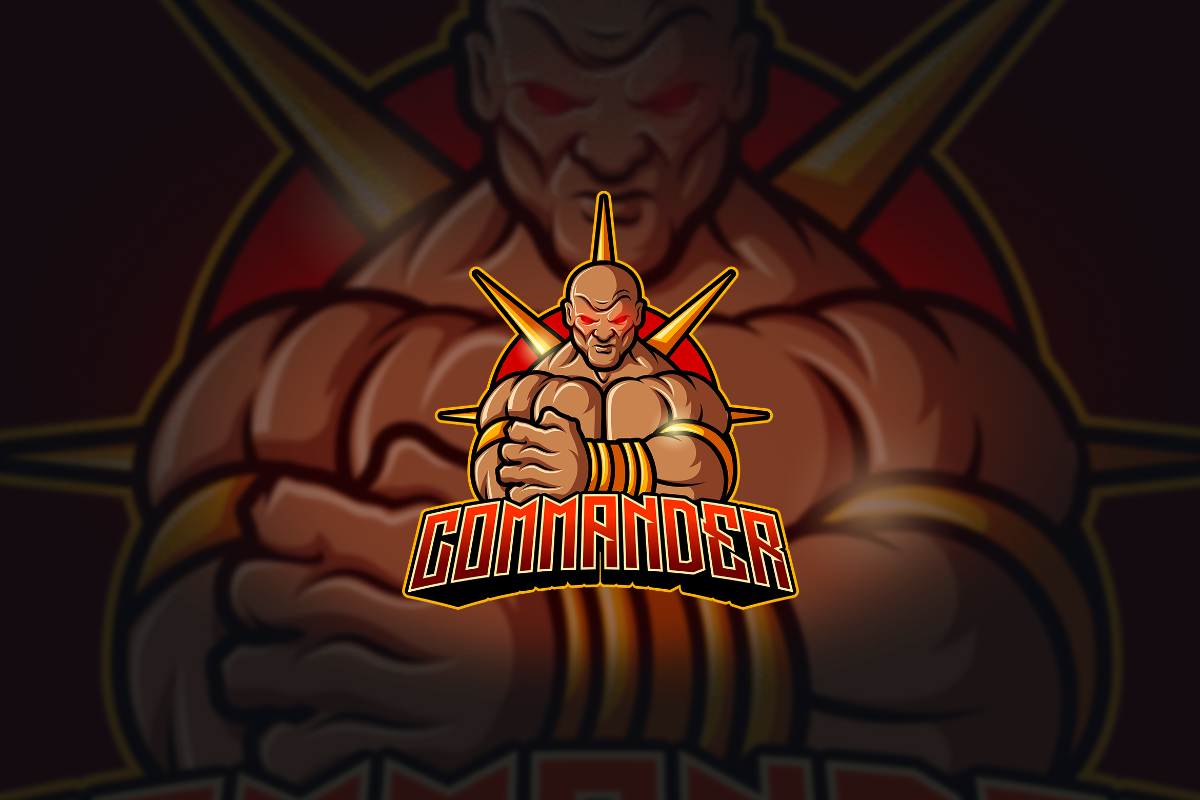 Commander - Mascot & Esport Logo, a Branding & Logo Template by AQR Studio