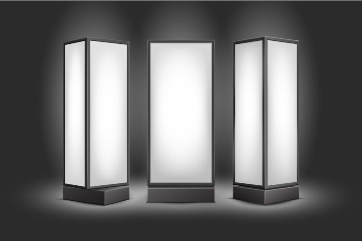 Vector Advertising Stands Set, a Print Template by Zonda