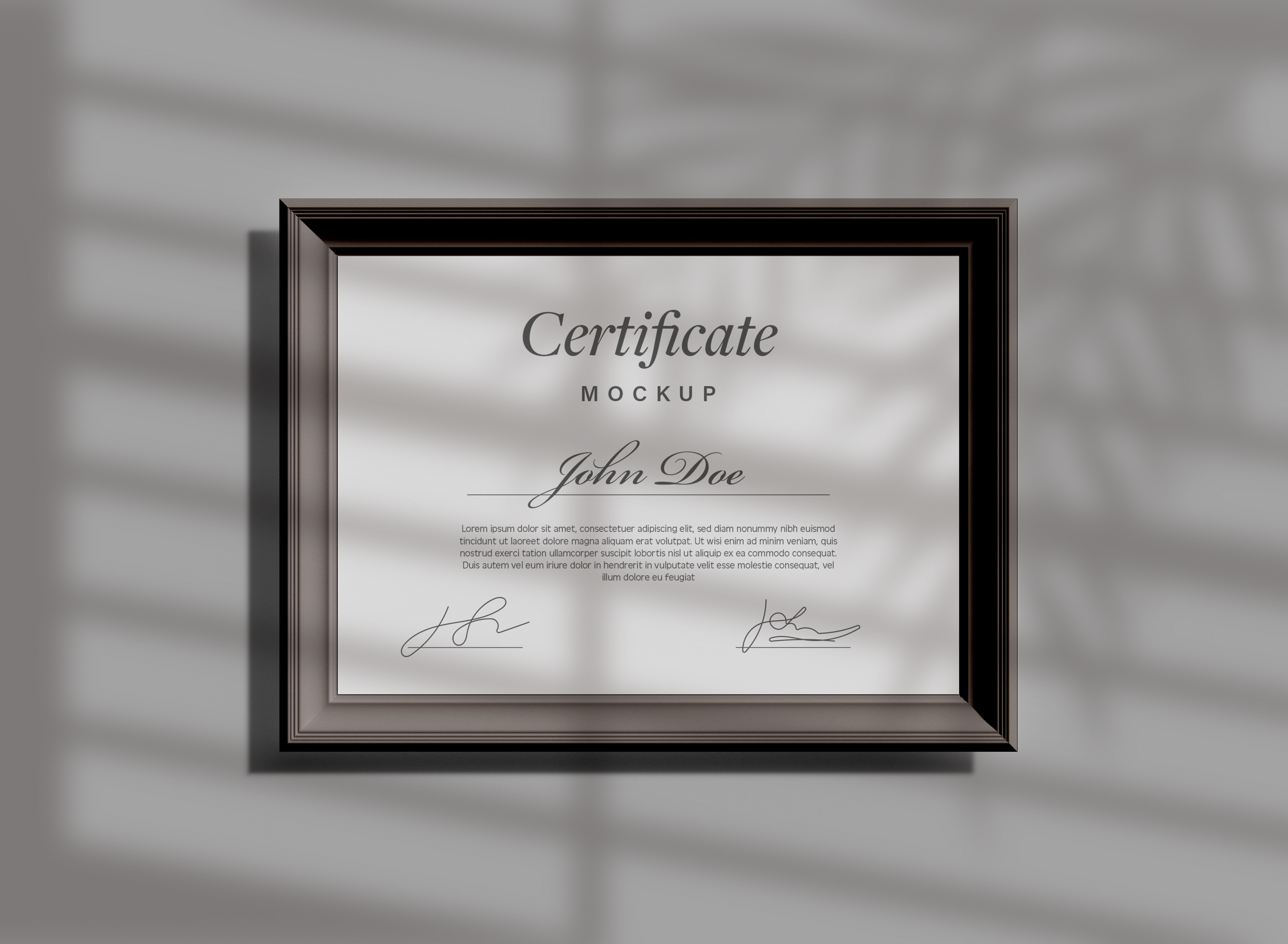 Certificate Mockup, a Product Mockup by Mego-studio