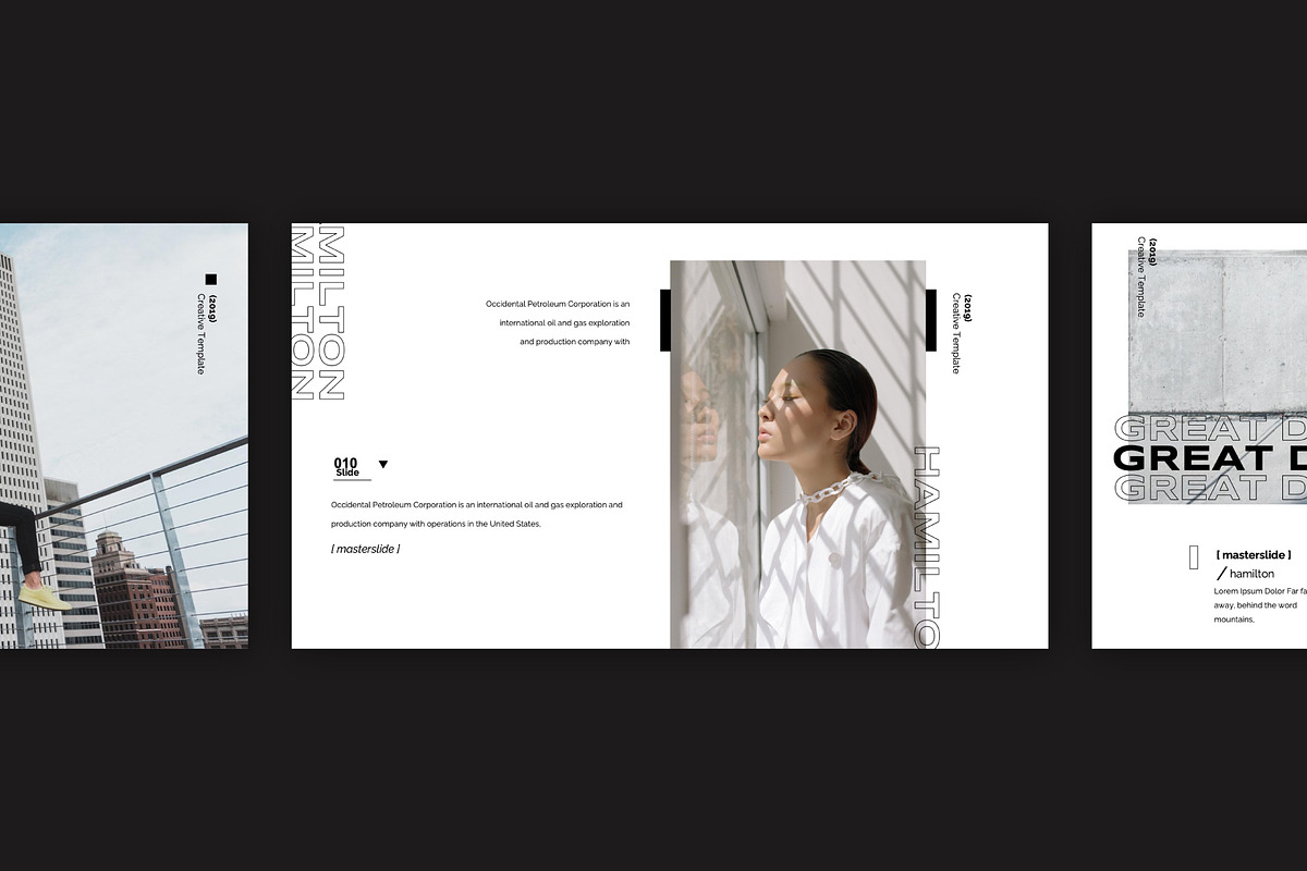 HAMILTON - Google Slide, a Presentation Template by Dirtytemp Studio