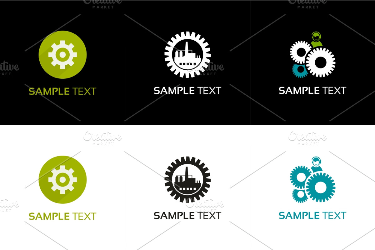 Gear wheel logo, a Branding & Logo Template by Vector