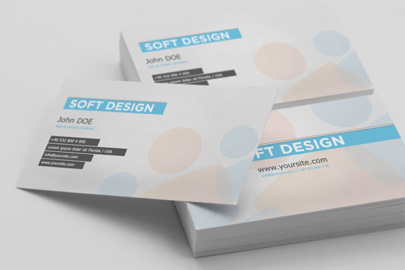Soft Design Modern Business Card, a Business Card Template by ...