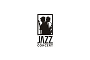 Saxophone, Singing, Jazz Music Logo, a Branding & Logo Template by Enola99d