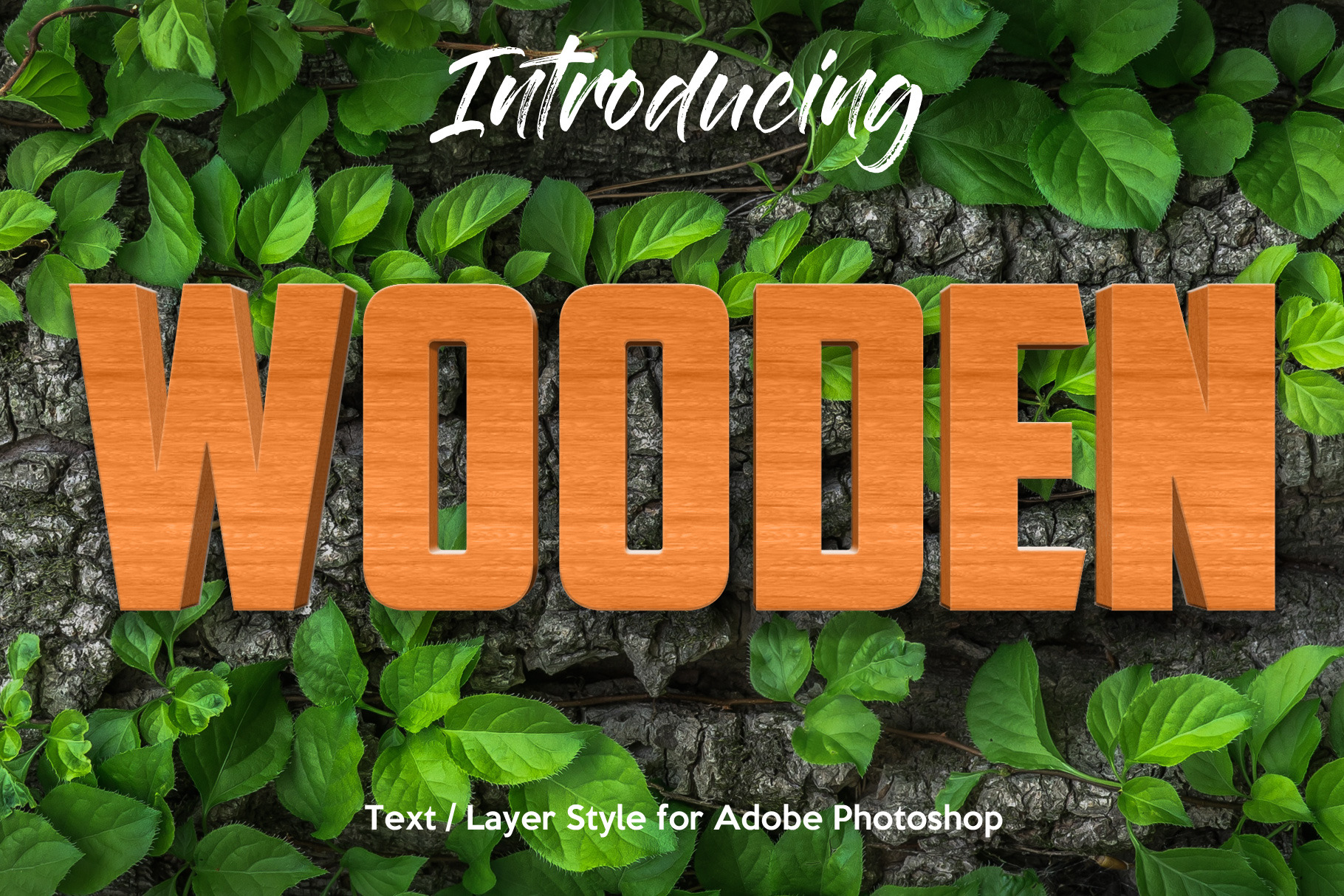 10 Wood Texture Text Effect, a Layer Style Add-On by Anomali Creatype
