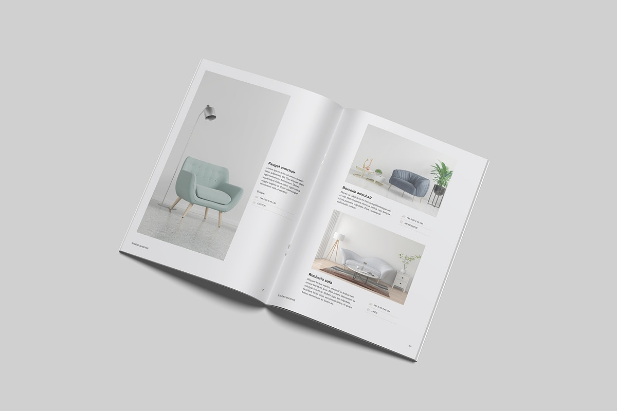 Realistic A4 Brochure mockup, a Books & Magazine Mockup by seramoe