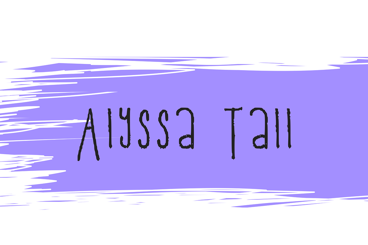 Alyssa Tall Handwriting, a Script Font by ElizabethJournals