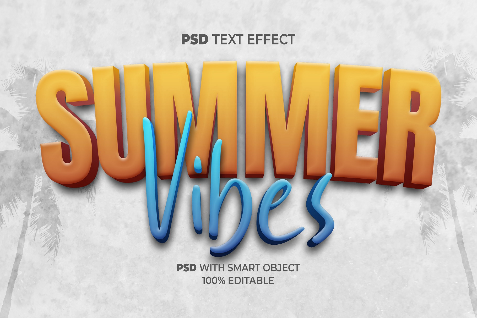 Summer Vibes Text Effect Style, a Layer Style Add-On by Mockmenot