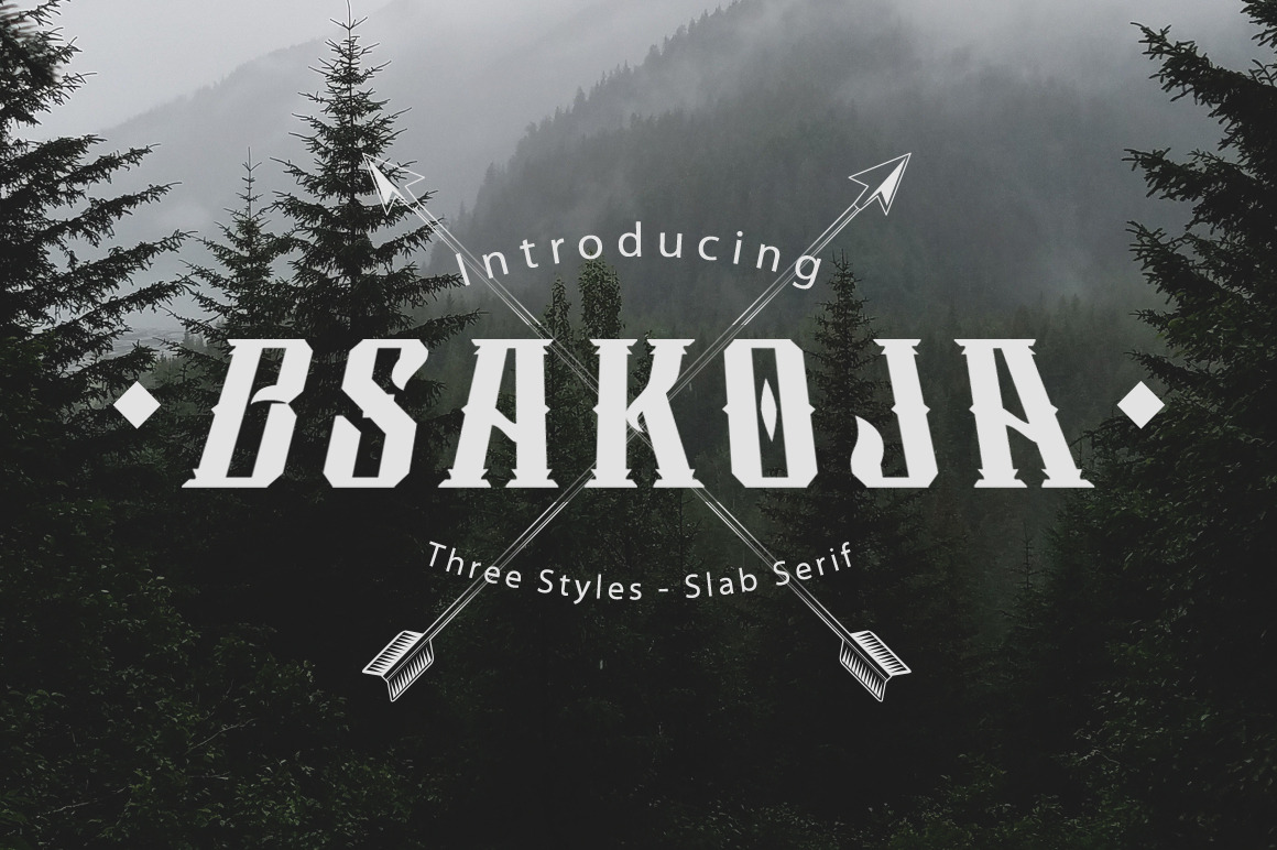 Bsakoja, a Slab Serif Font by Arterfak Project | Creative Market