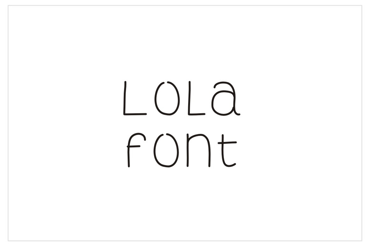 Lola font, a Script Font by Fonts & Printables