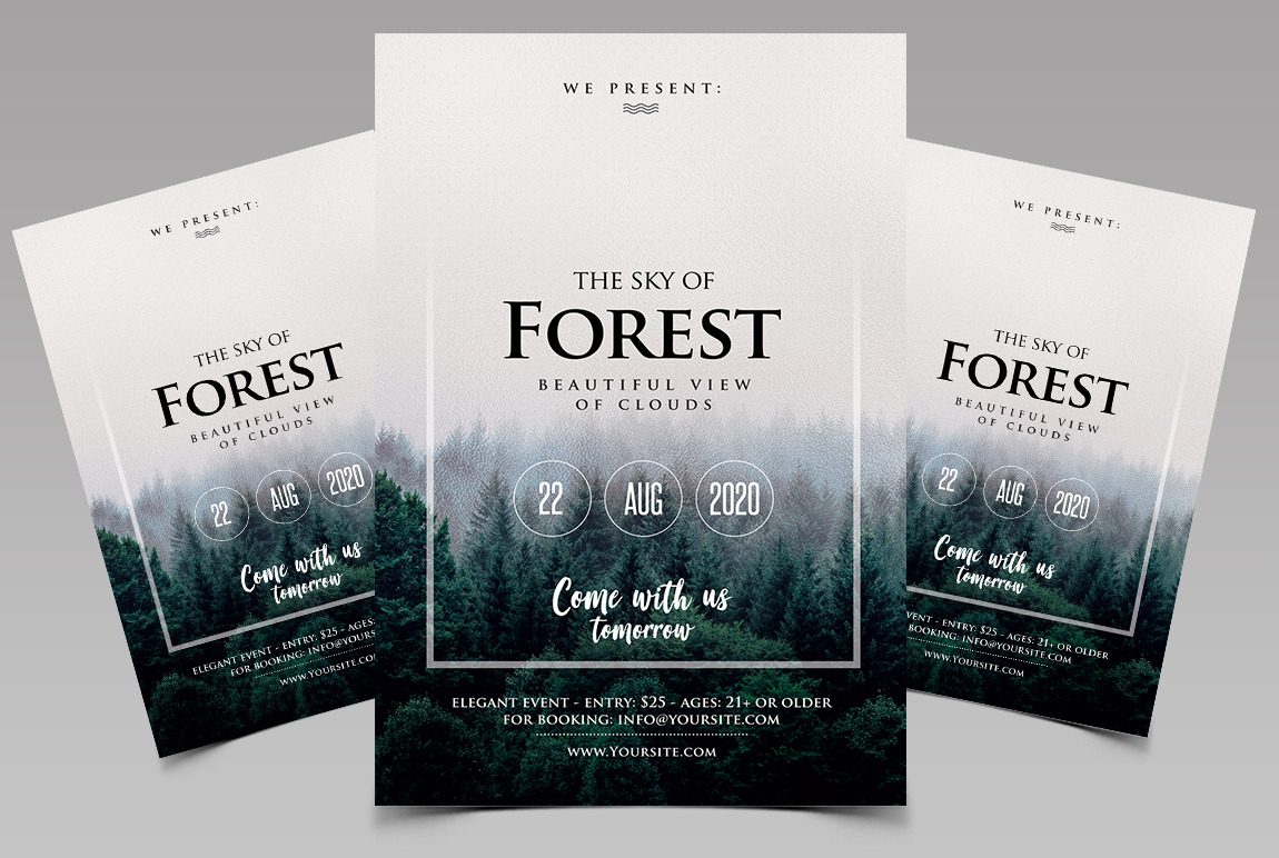 Forest - Event PSD Flyer, a Flyer Template by PixelsDesign