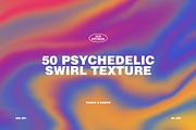 50 Psychedelic Swirls Texture, a Texture Graphic by B/B STUDIO