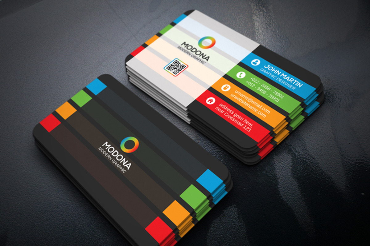 Colorful Business Card, a Business Card Template by Creative_Arts