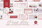 SLIDE Pink Lily CANVA TEMPLATE
