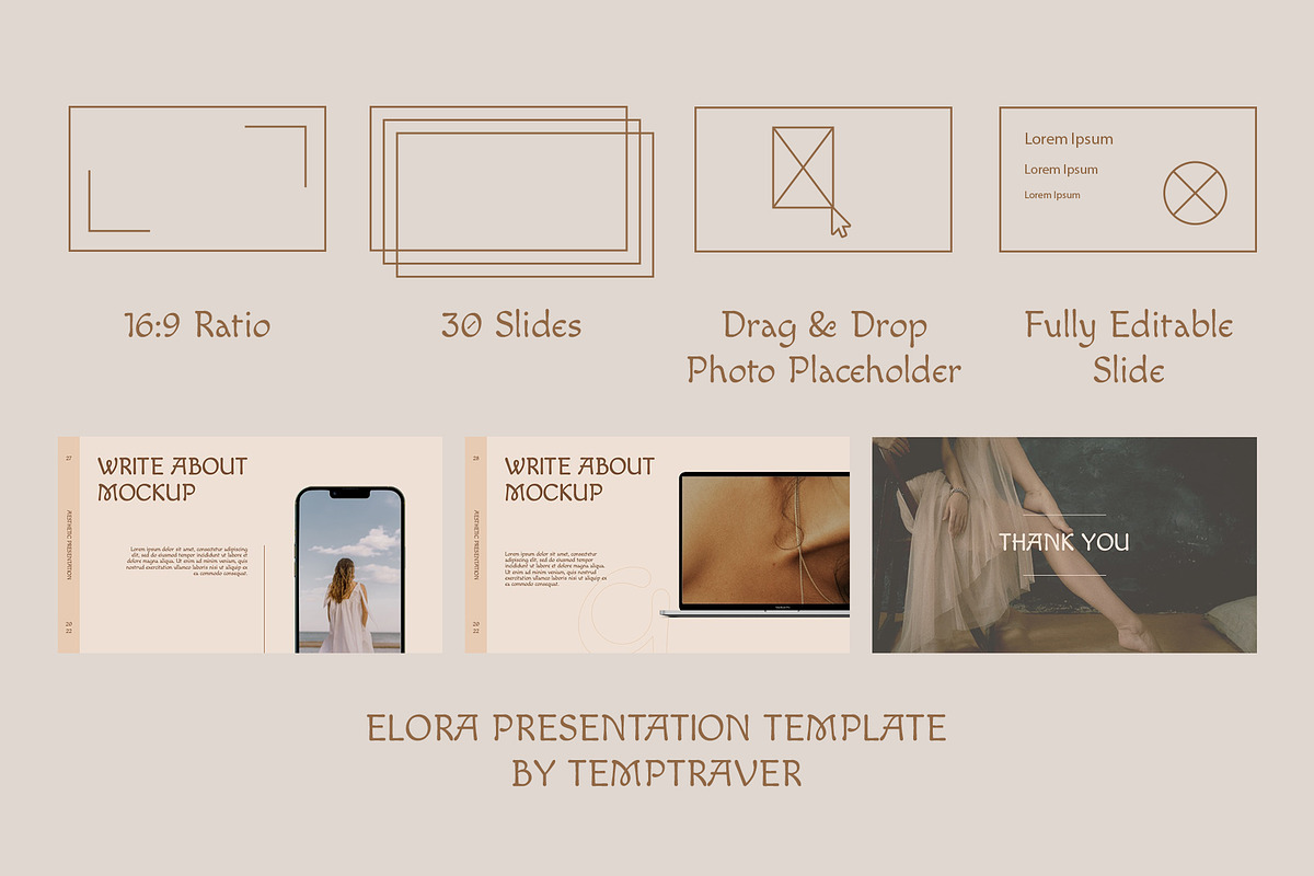 ELORA - Presentation Template, a Presentation Template by Youthlabs Studio