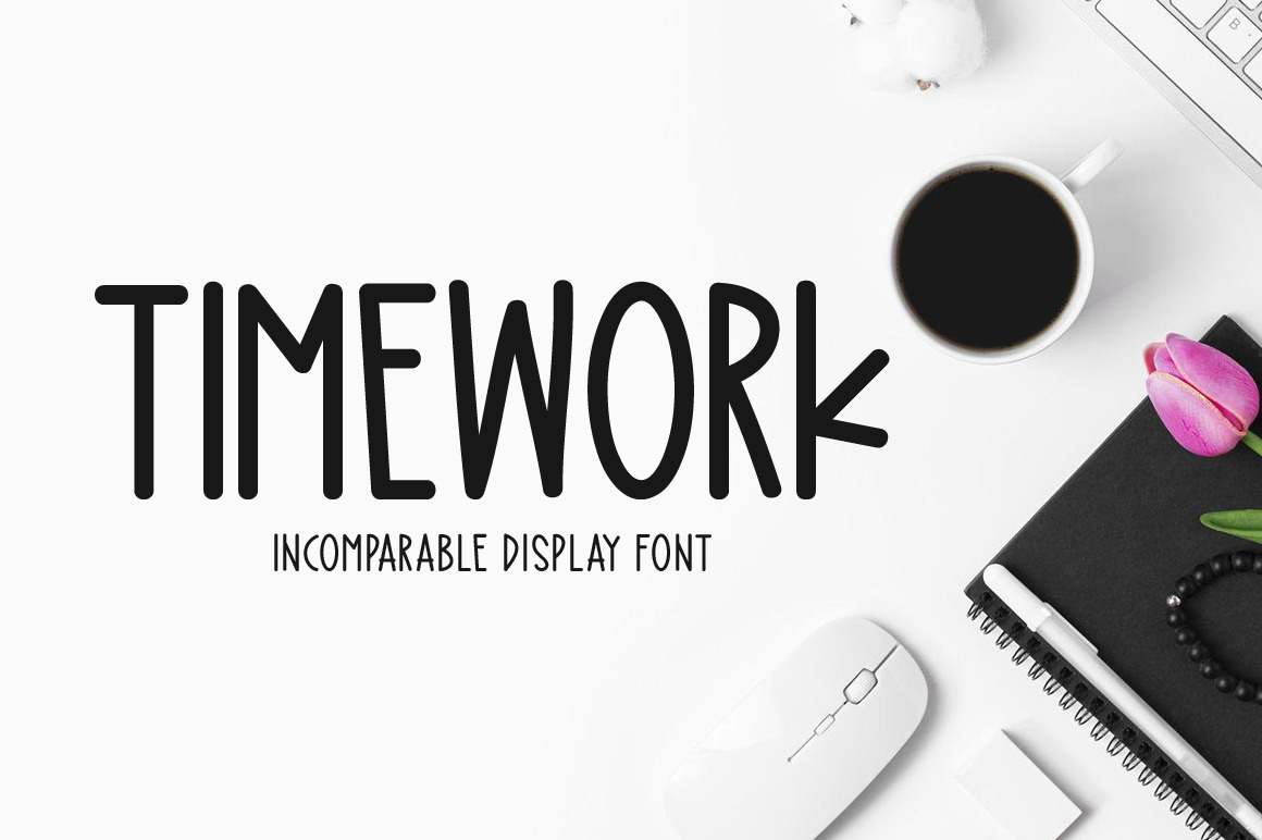 Timework Typeface, a Script Font by Seemly Fonts
