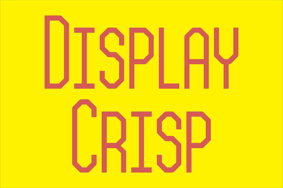 Display Crisp Font, a Sans Serif Font by GG Design