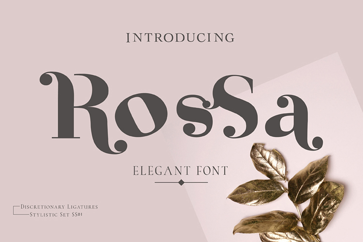 Rossa, a Sans Serif Font by edcreative