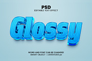 Glossy 3d Editable Text Effect Style, a Layer Style Add-On by bdrobin
