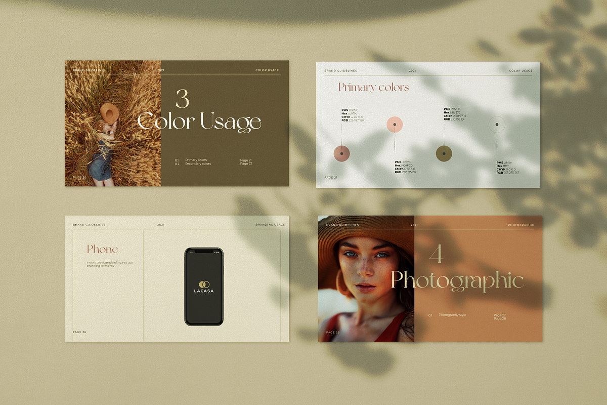 CLARA | Brand Guidelines Template, a Presentation Template by CreativeSoup.io