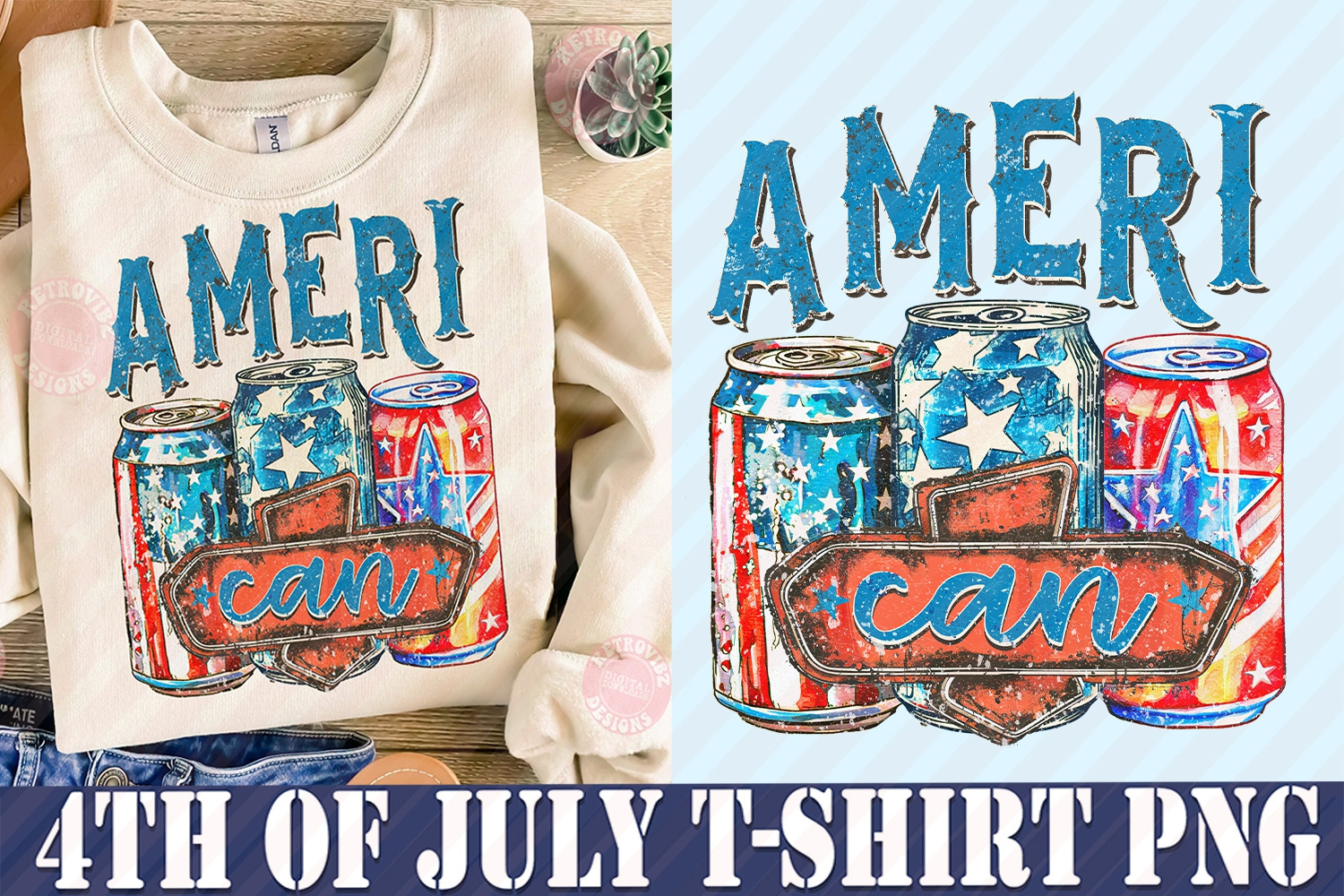 Ameri Can Sublimation Design Png