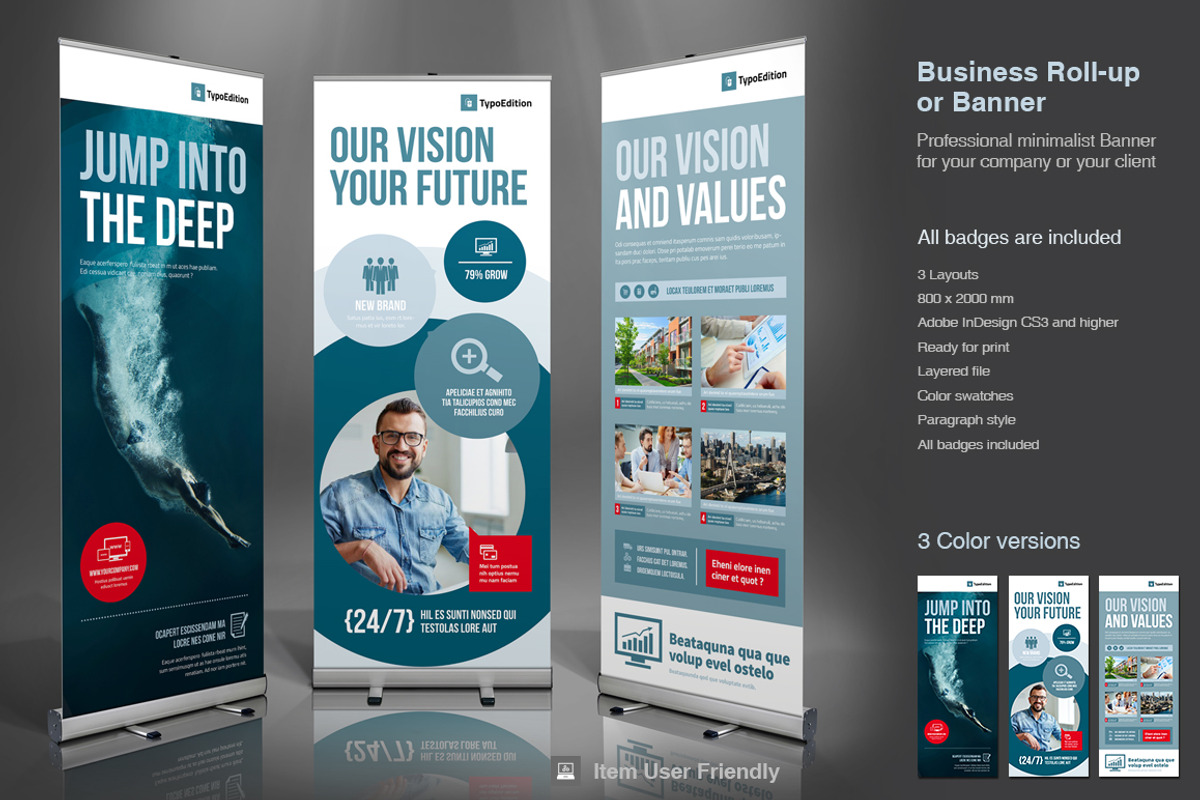 Roll-up Bundle, a Flyer Template by TypoEdition