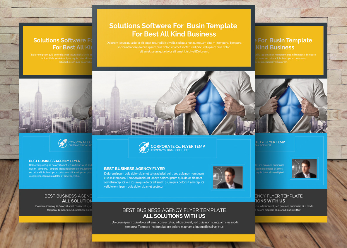 Solution and Software Flyer Template, a Flyer Template by graphicforest ...