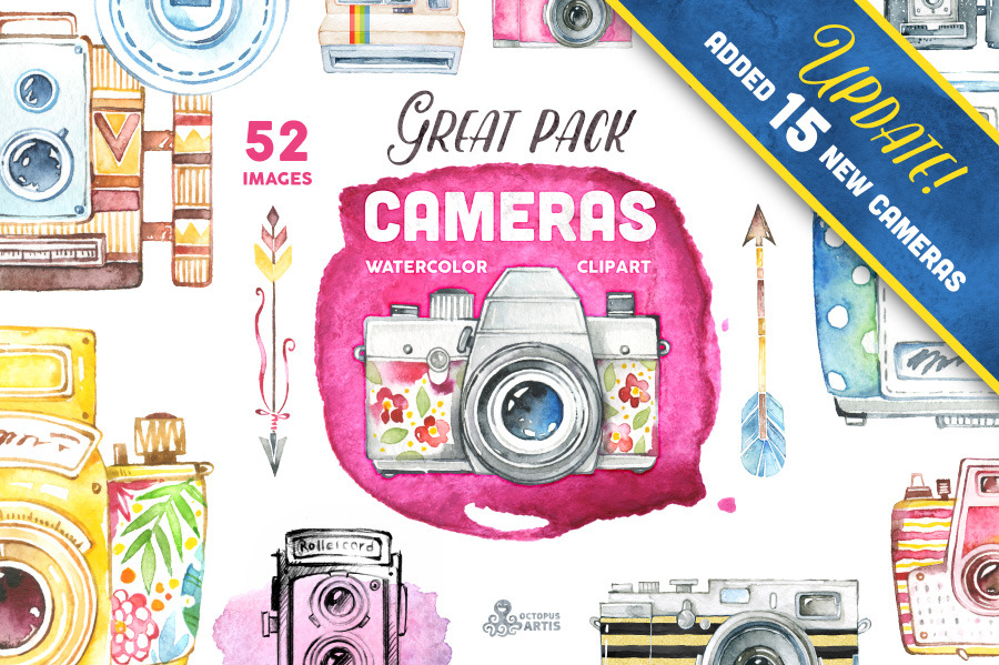 Great Pack! Cameras clipart, an Object Graphic by OctopusArtis