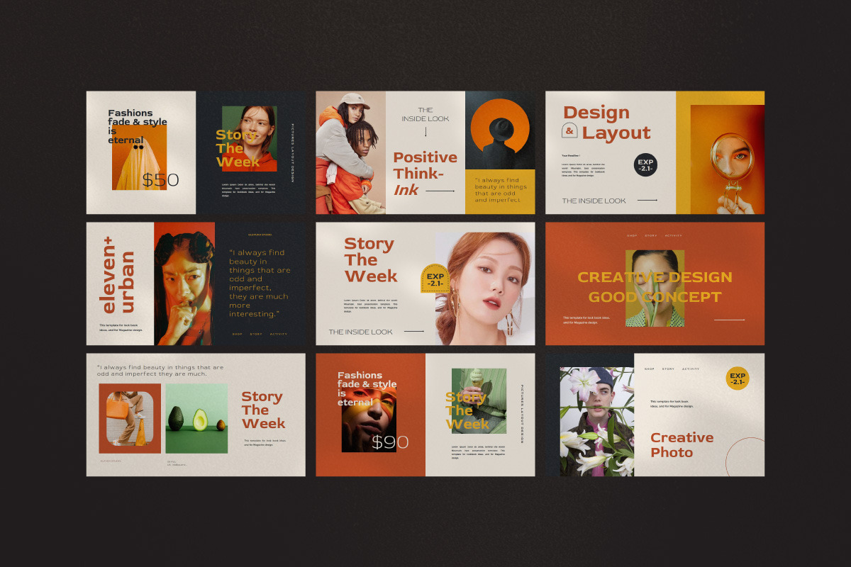 Eleven - Brand Powerpoint, a Presentation Template by Dirtytemp Studio