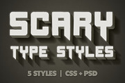 Scary CSS Type Styles (+PSD), a Templates & Theme by Rex Rainey