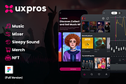 Music App UI Kit by UXPros