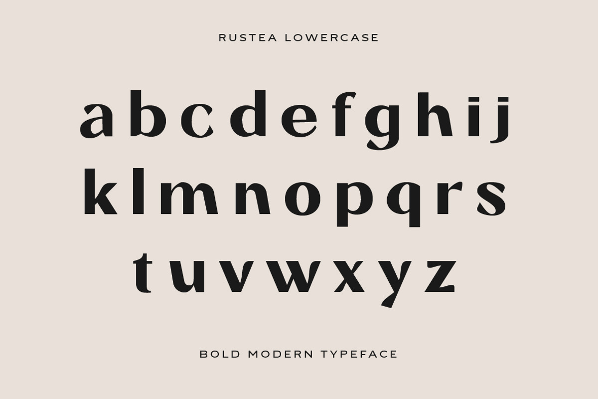 Rustea Display Fonts