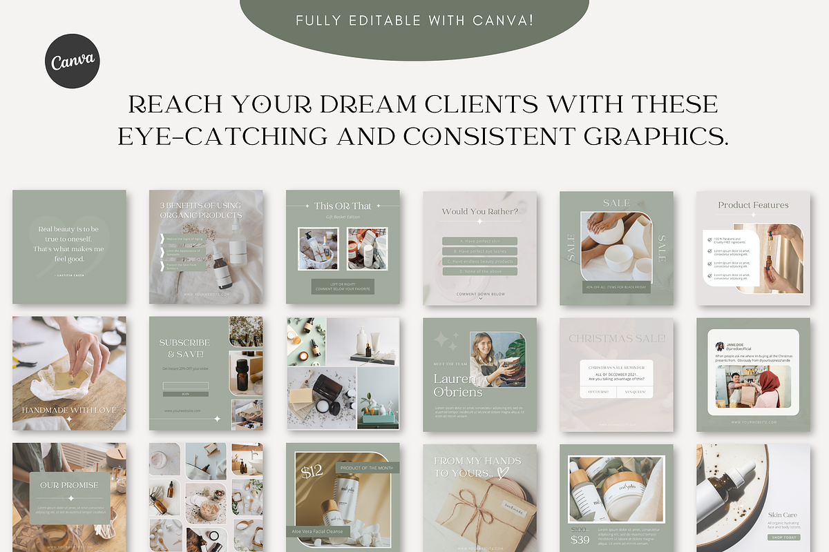 100 Instagram Post Design Templates, a Social Media Template by Gebers ...