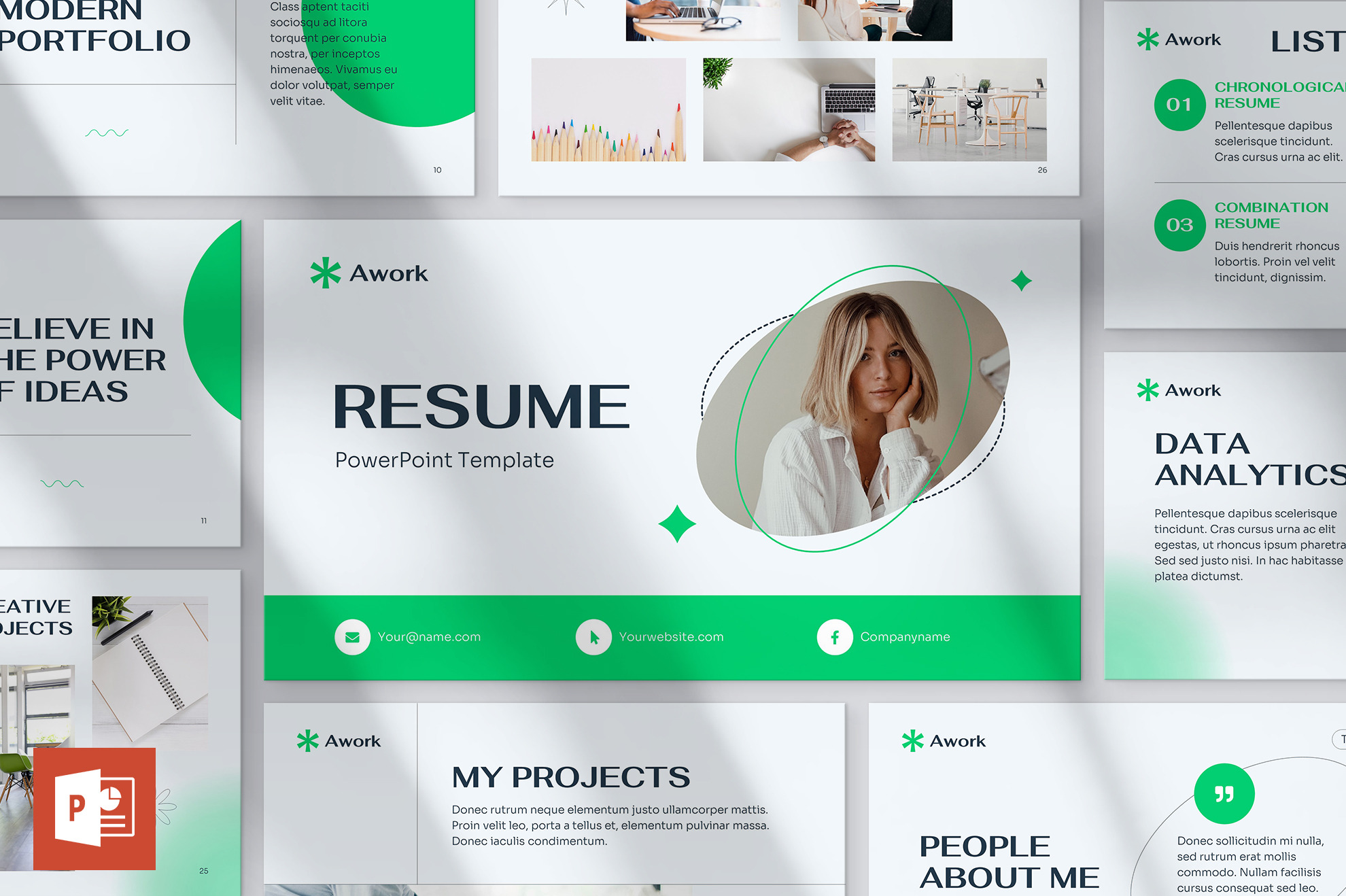 Presentation Resume CV, a Presentation Template by TemplatesNow!