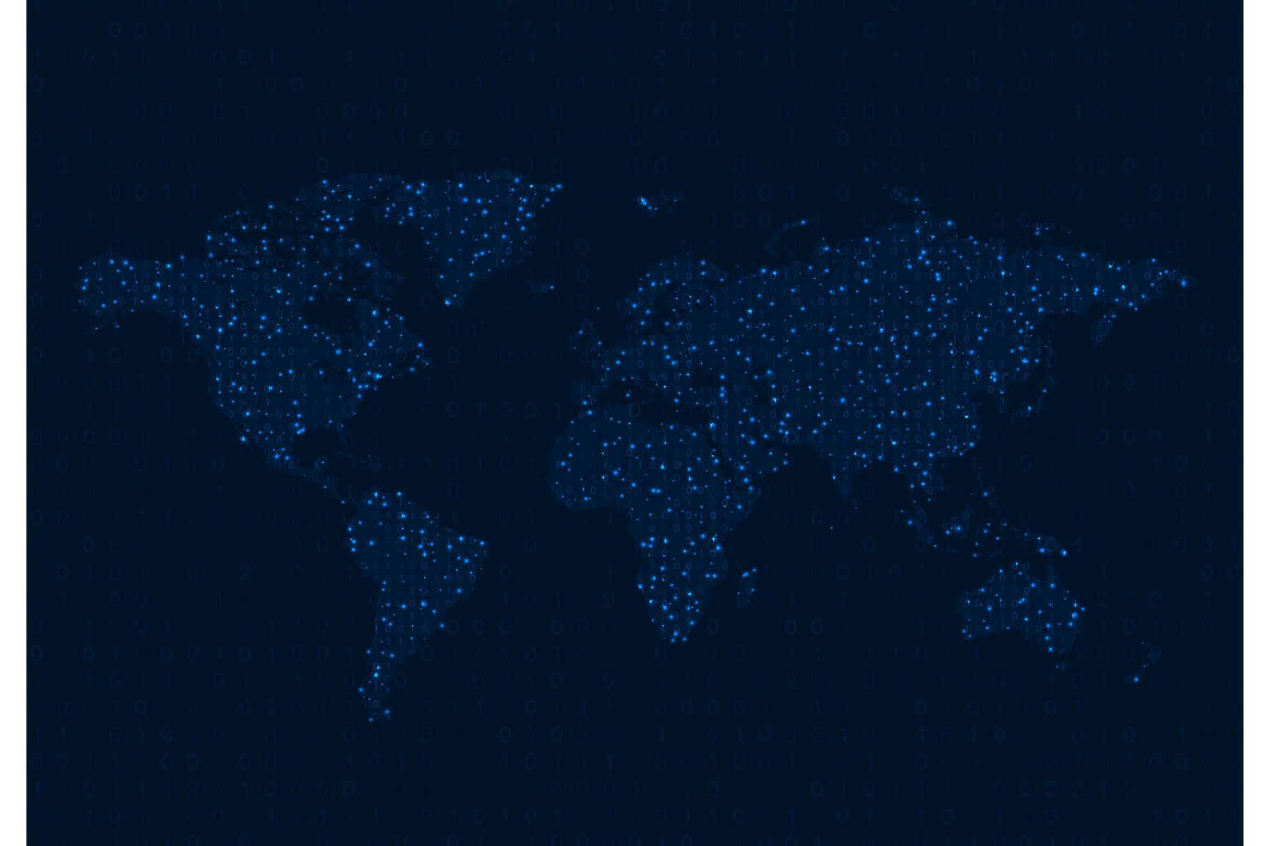 World Map. Data visualization., a Technology Illustration by Modern vector