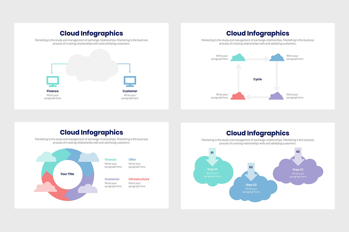 Cloud Infographics, a Presentation Template by slidequest