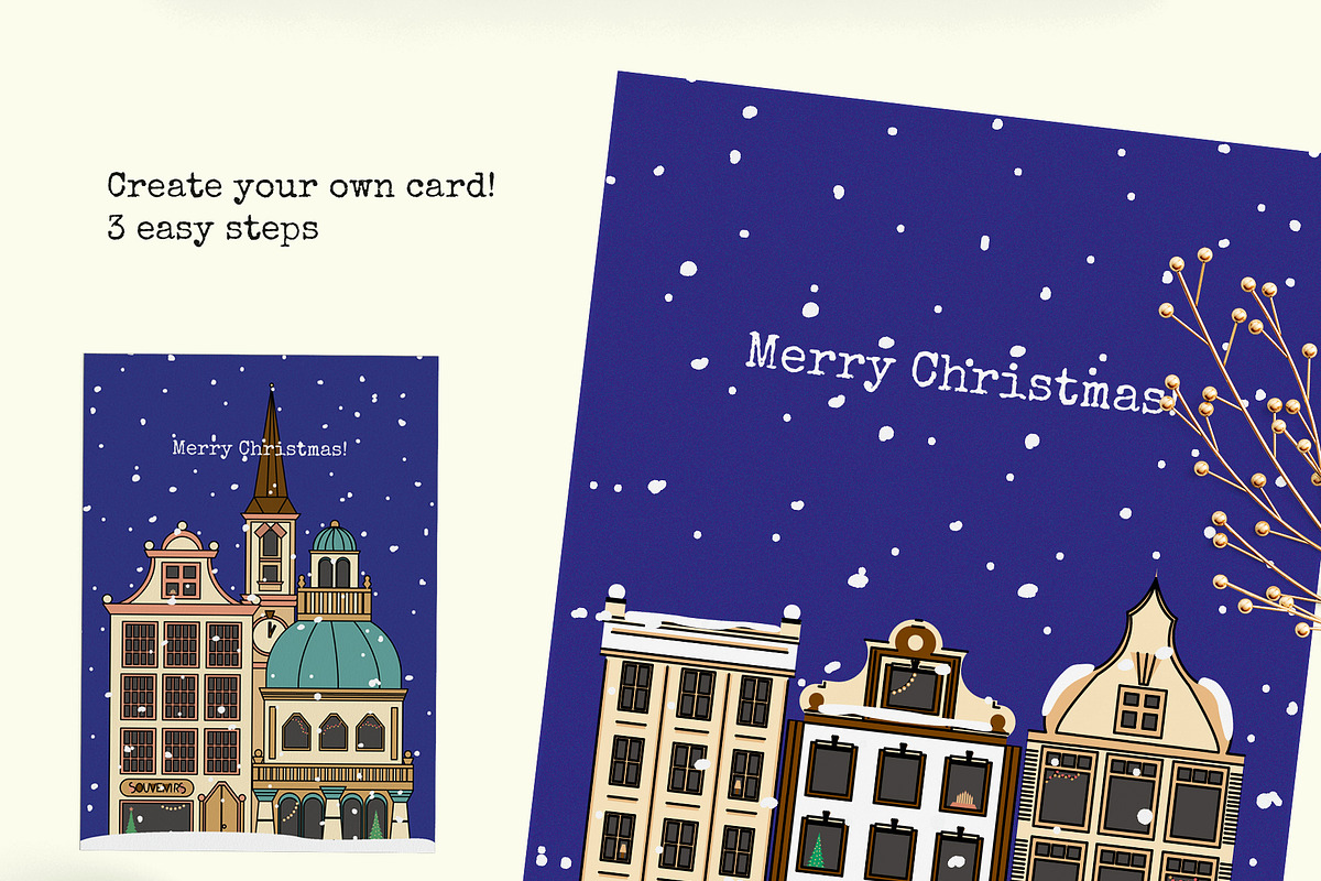 Vector City Postcard Creator, an Object Graphic by saturday.sketch