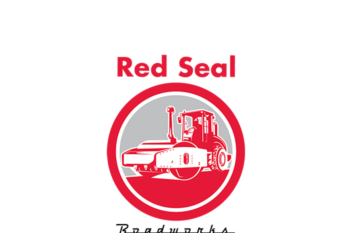 Red Seal Roadworks Logo, a Branding & Logo Template by patrimonio ...