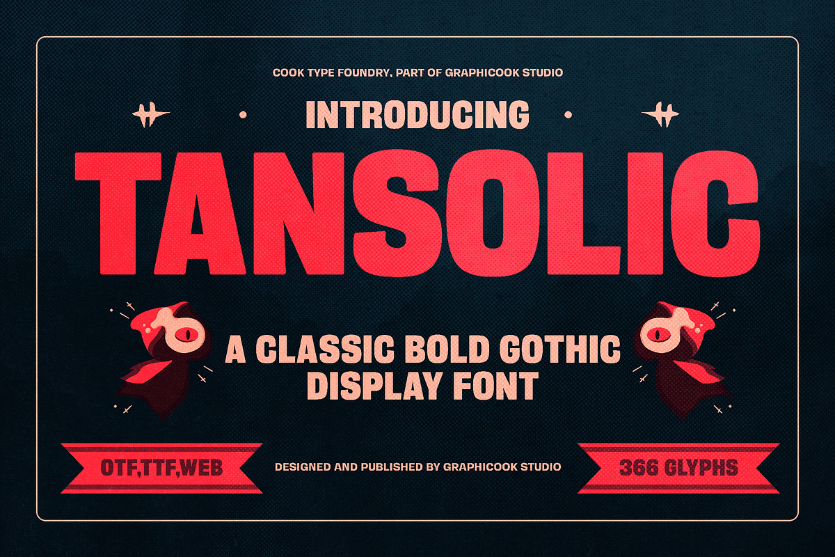 Tansolic, a Sans Serif Font by graphicook