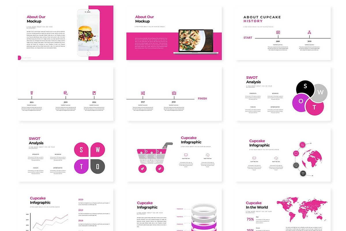 Cupcake - Google Slides Template, a Presentation Template by AQR Studio